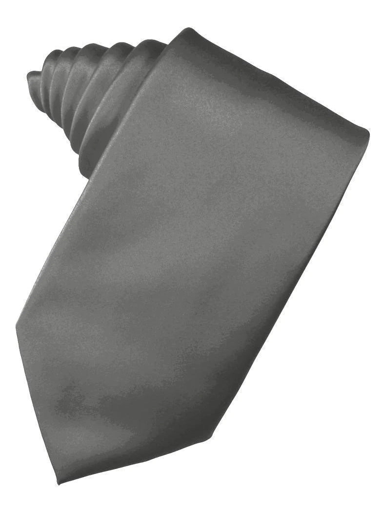 Charcoal "Premier" Satin Formal Neck Tie – Fine Tuxedos