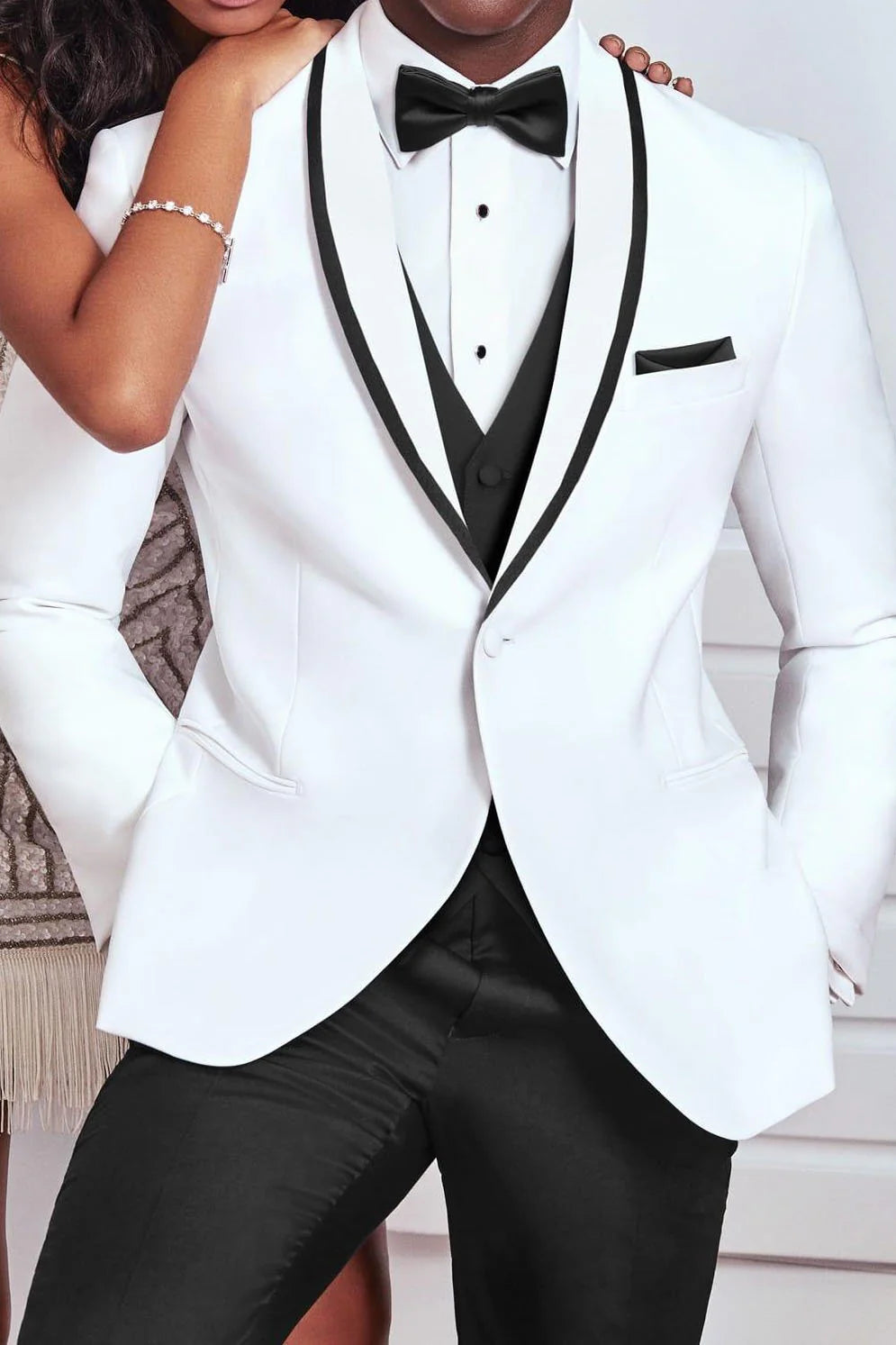 "Xander" White Tuxedo Jacket – Fine Tuxedos