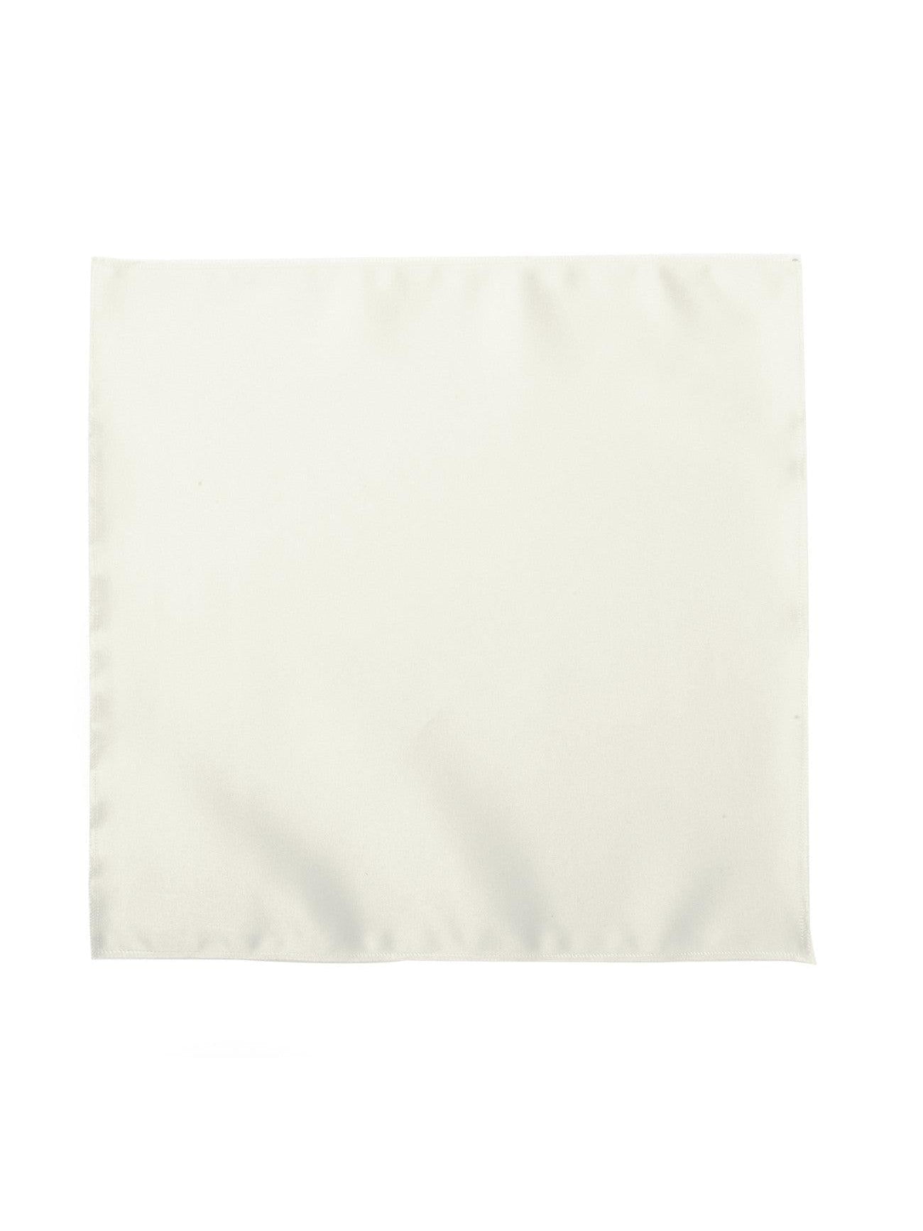Men's Formal Pocket Square - Ivory | Deluxe Satin – Fine Tuxedos